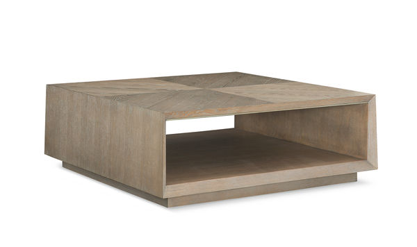 Brown Wood Modern Square Boxcar Cocktail Table | Scout & Nimble