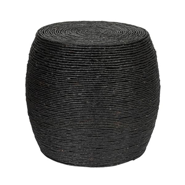 Willow Handwoven Tall Black Accent Table | Scout & Nimble