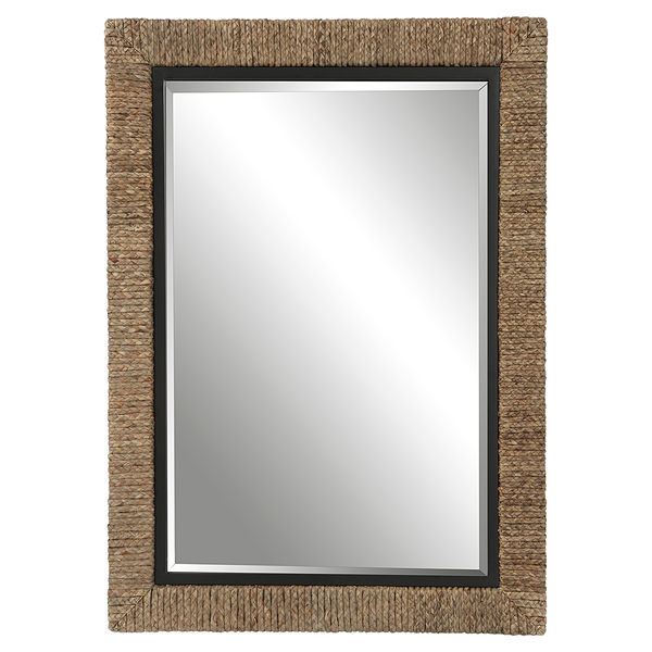 Island Braided Straw Rectangular Mirror | Scout & Nimble