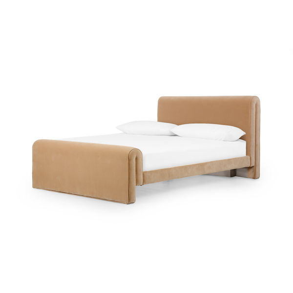 Mitchell Upholstered Surrey Camel King Bed | Scout & Nimble