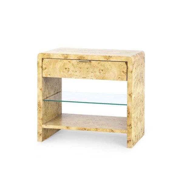 Emil 1-drawer Burl Wood Side Table | Scout & Nimble