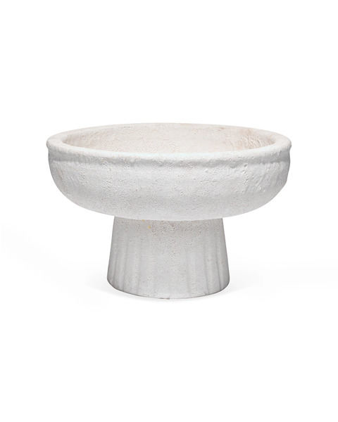 Aegean Small White Pedestal Bowl | Scout & Nimble