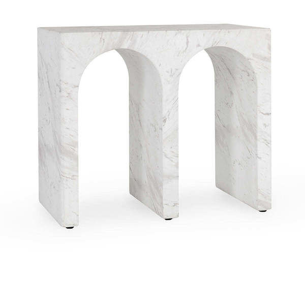 Marmo Outdoor Stone End Table | Scout & Nimble