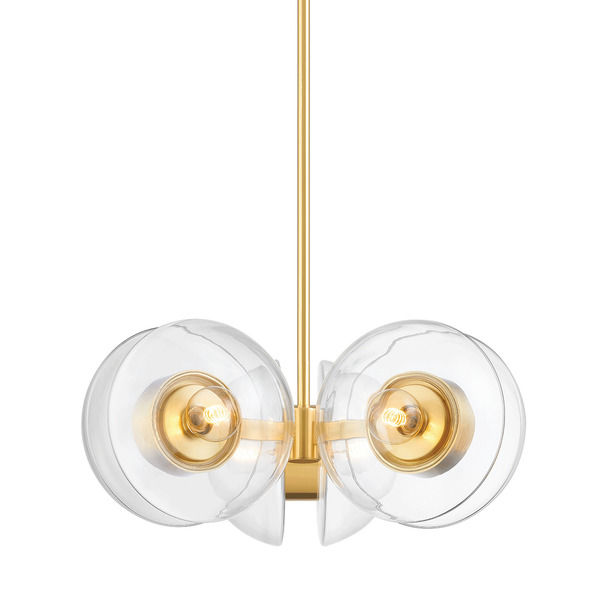 Kert 6-Light Small Chandelier - Aged Brass | Scout & Nimble