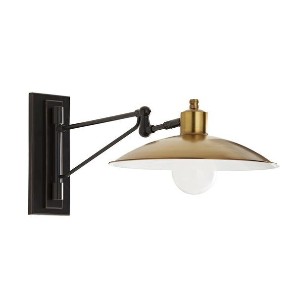 Nox Antique Gold Brass Steel Sconce | Scout & Nimble