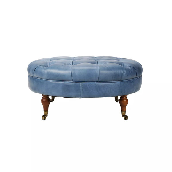 Cadman Leather Ottoman | Scout & Nimble