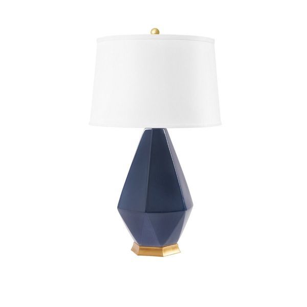 Olsen Star Sapphire Glazed Porcelain Table Lamp | Scout & Nimble