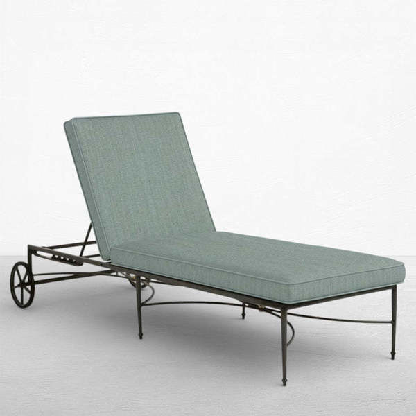 Roma Aluminum Outdoor Armless Chaise Lounge | Scout & Nimble