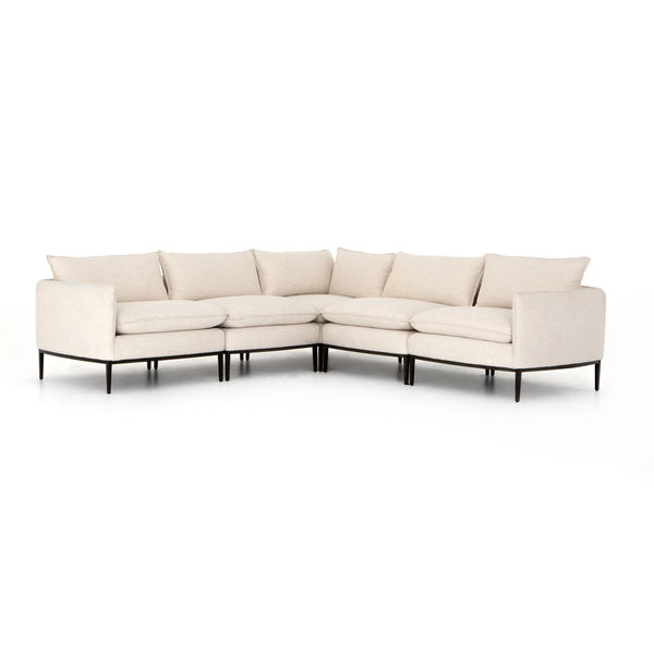 Donovan 5 Pc Sectional Abode Ivory | Scout & Nimble