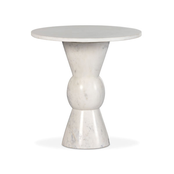 Fox White Marble End Table | Scout & Nimble