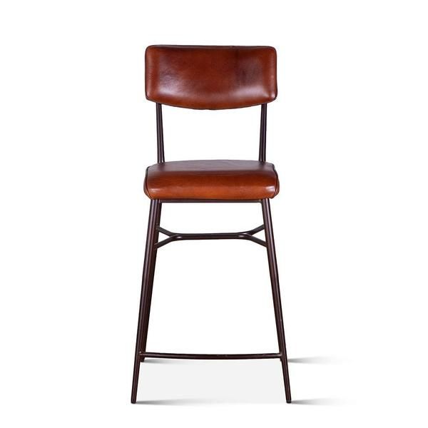 Hudson High Back Leather Counter Chair | Scout & Nimble