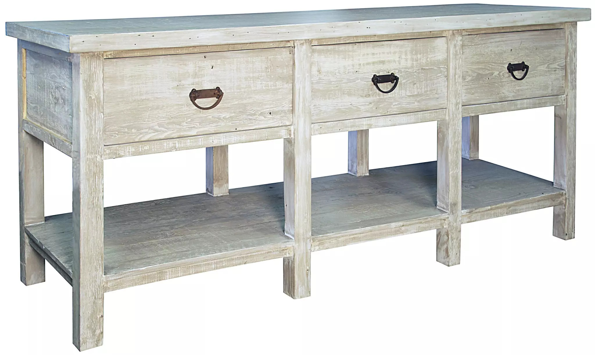 Reclaimed Lumber Console W/ 3 Drawers | Scout & Nimble