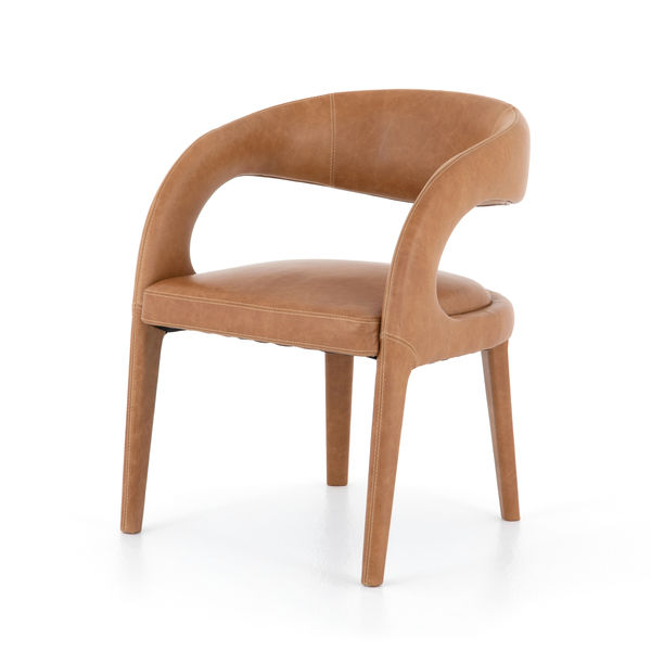 Hawkins Butterscotch Leather Dining Chair | Scout & Nimble