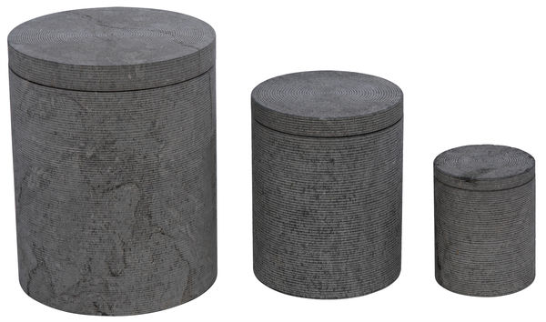 Cylinder Box with Lid, Set of 3 | Scout & Nimble