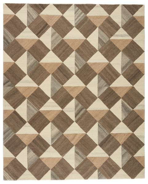 Verde Home by Paris Handmade Geometric Brown/ Cream Rug