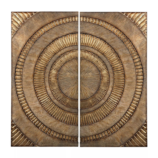 Set Of 2 Abstract Metal Wall Panels | Scout & Nimble