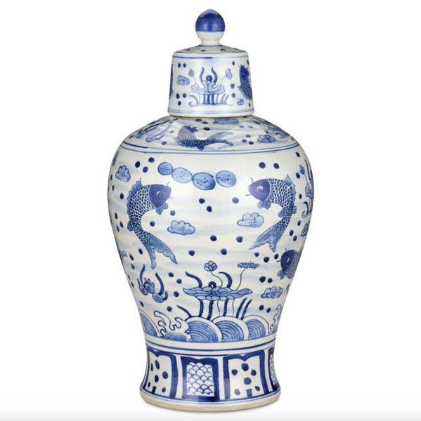 South Sea Blue & White Meiping Medium Jar | Scout & Nimble