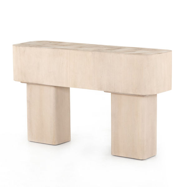 Blanco Console Table Bleached Burl | Scout & Nimble