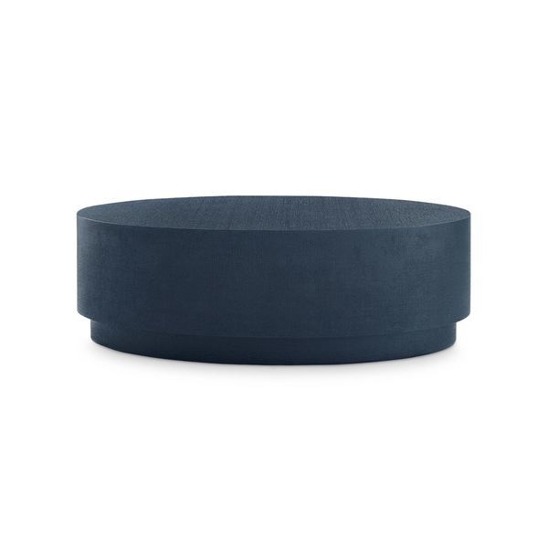 Mila Navy Oval Drum Coffee Table | Scout & Nimble