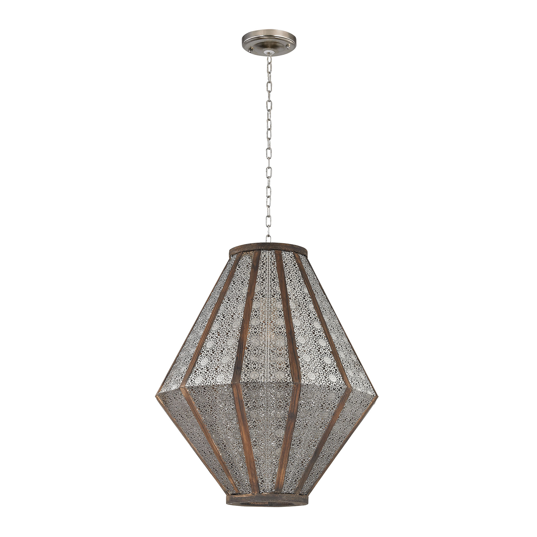 Large Pierced Metalwork Hanging Pendant | Scout & Nimble