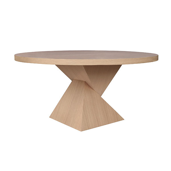 Newport Natural Oak Sculptural Base Dining Table | Scout & Nimble