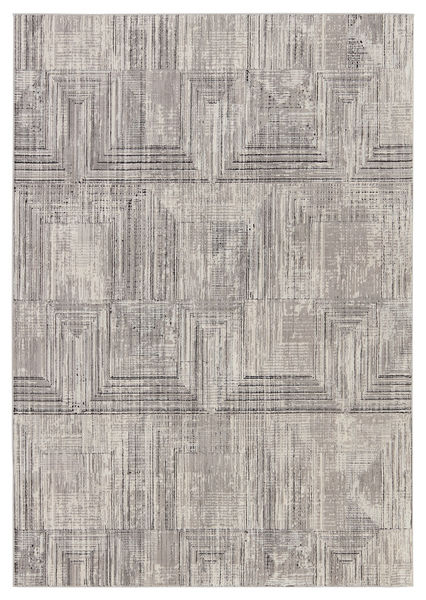 Sublime Geometric Gray/ Cream Rug | Scout & Nimble