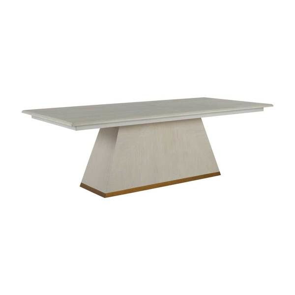 Ferris White Mahogany Modern Dining Table | Scout & Nimble