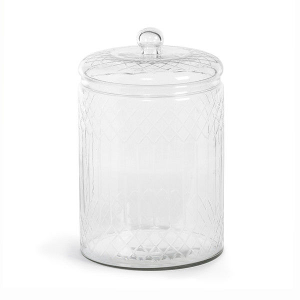 Carraway Etched Glass Canister with Lid | Scout & Nimble
