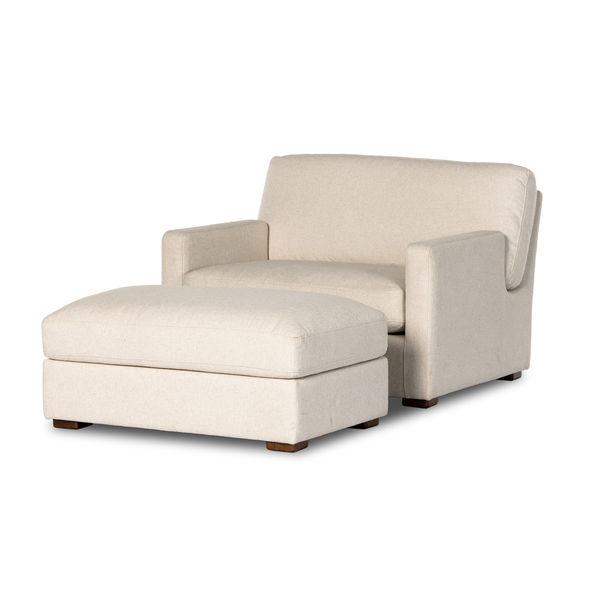 Cream chair and a half store