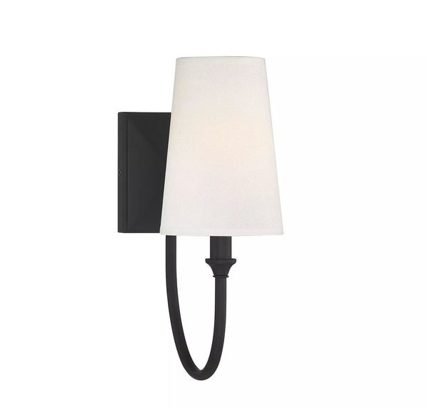 Cameron Matte Black 1 Light Sconce | Scout & Nimble
