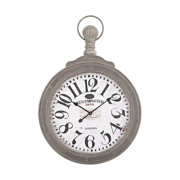 Haymarket Wall Clock In Preda Aged Grey | Scout & Nimble