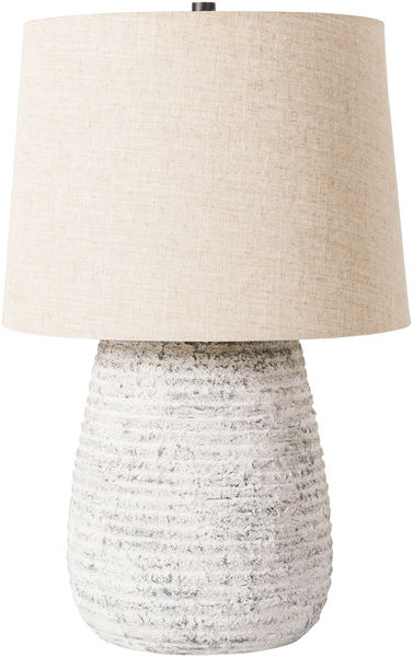 Emerson White Textured Ceramic Table Lamp | Scout & Nimble